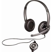 Casti cu microfon Logitech Premium Stereo USB Headset 350 - eMAG.ro