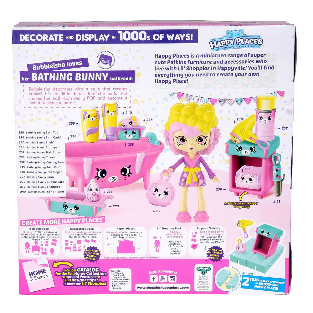 Комплект за игра Shopkins Happy Places Bathing Bunny - eMAG.bg