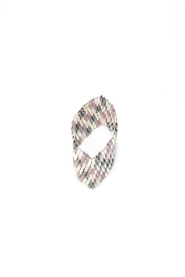 Inel handmade din margele Delica, Atelier Tic-Toc, multicolor - eMAG.ro