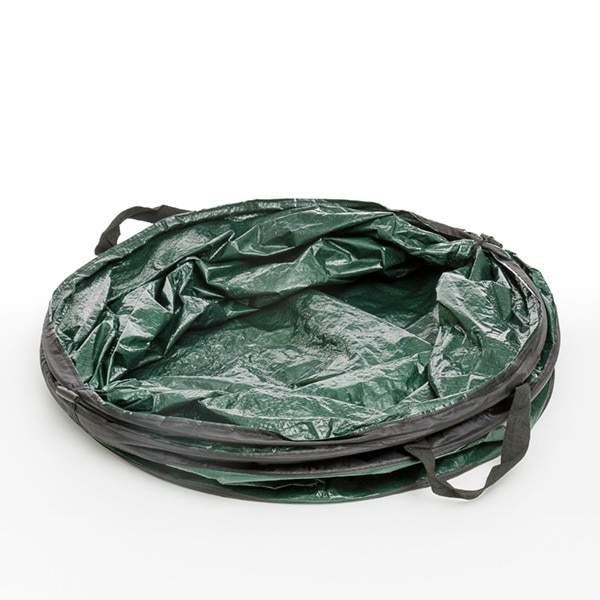 Cos din rafie pentru gradina, pliabil, cu manere, capacitate 73 L ...