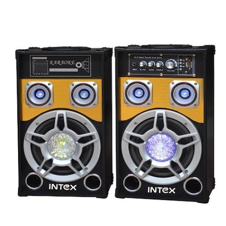 Boxe audio cu bluetooth, Usb, SD card, Aux in, model Intex, cutie din ...