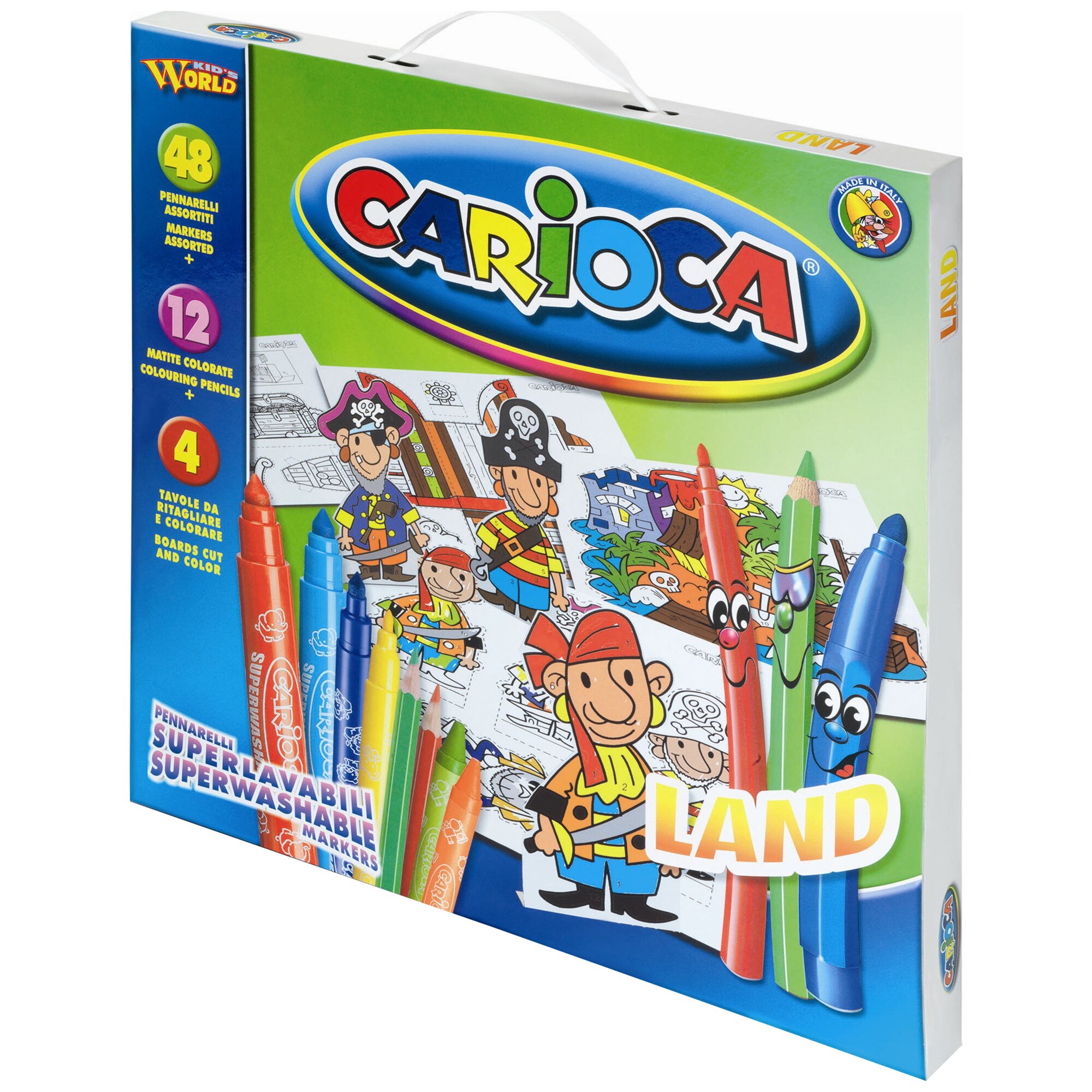Set de colorat Carioca Land, 60 piese - eMAG.ro