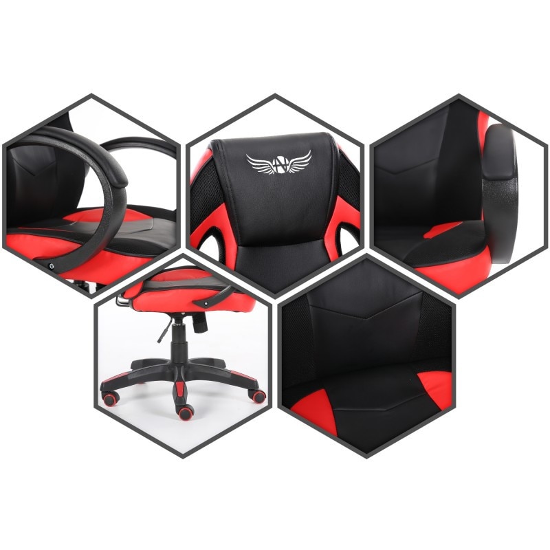 Scaun Birou Gaming Nordhold Ullr - Rosu - eMAG.ro