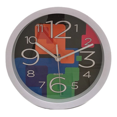 Ceas Young colors, Decolarox, plastic/sticla, 21 cm - eMAG.ro