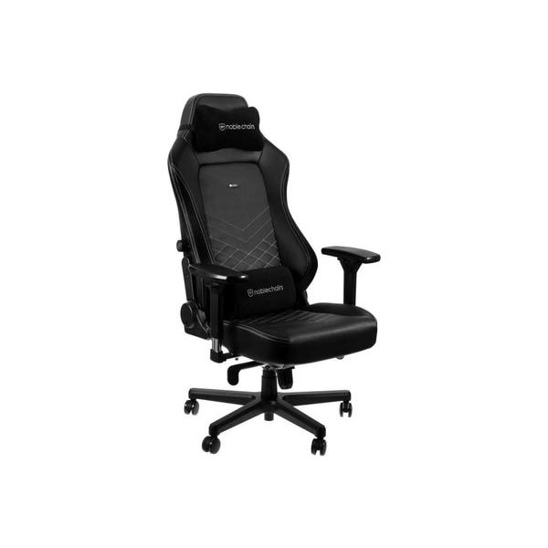 Scaun Gaming NobleChairs Hero Black/Platinum White SGL - eMAG.ro