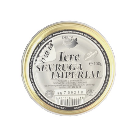 Icre Negre Caviar Imperial Sevruga,Delta Fish,100g - eMAG.ro