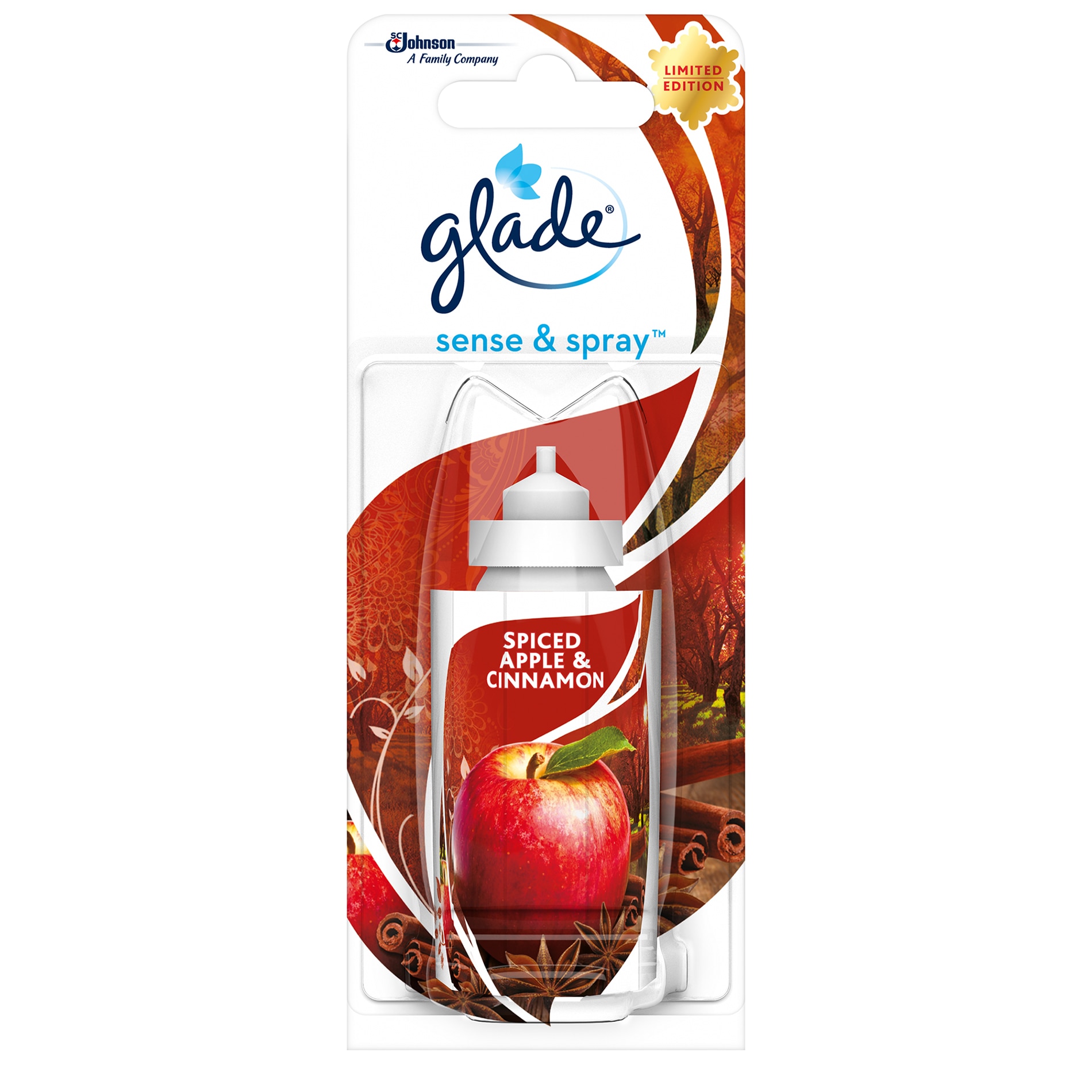 Odorizant camera Glade Sense&Spray Rezerva Apple&Cinnamon 18 ml - eMAG.ro