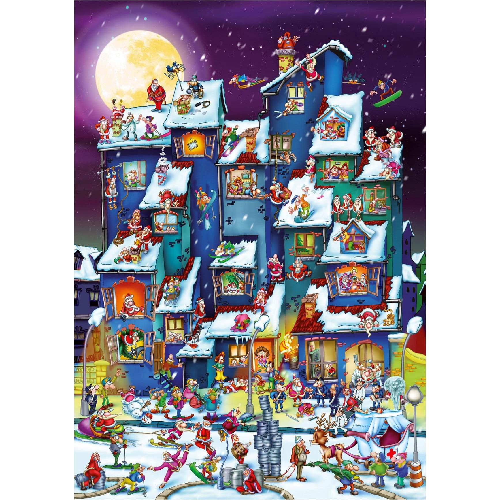 Puzzle D-Toys Cartoon: Santa Claus, 1000 piese - eMAG.ro