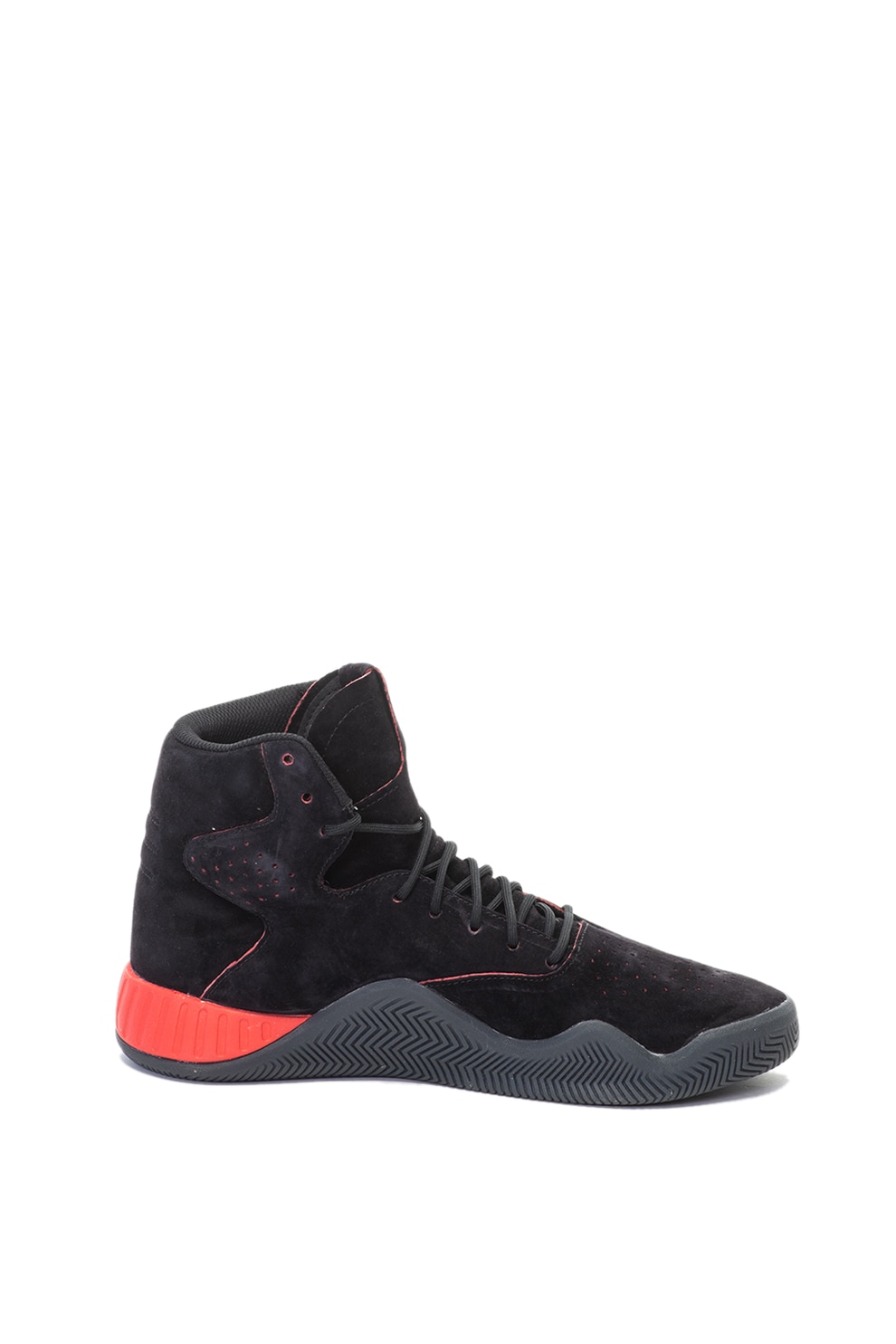 Adidas ORIGINALS, Pantofi sport inalti, de piele intoarsa Tubular ...