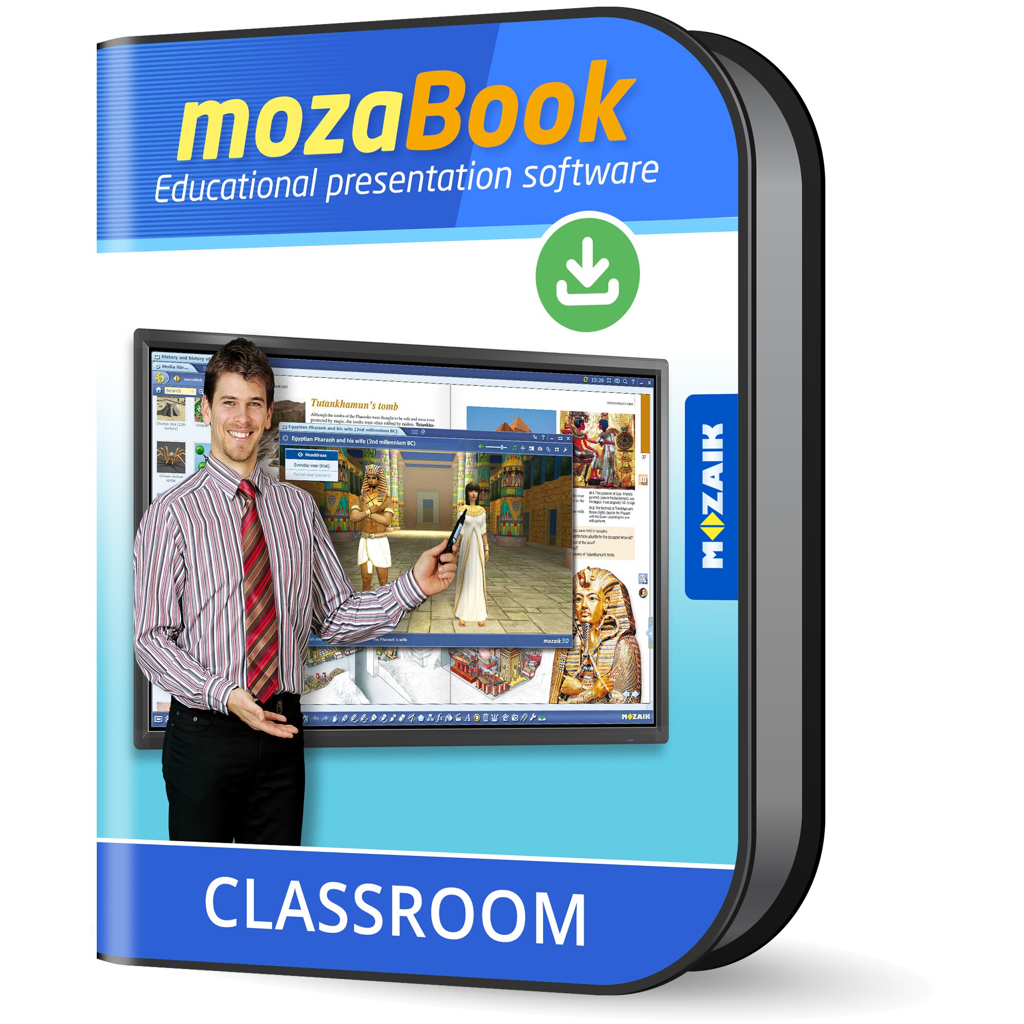 Software de prezentare educational, Mozaik, mozaBook Classroom, pentru profesori, versiune ...