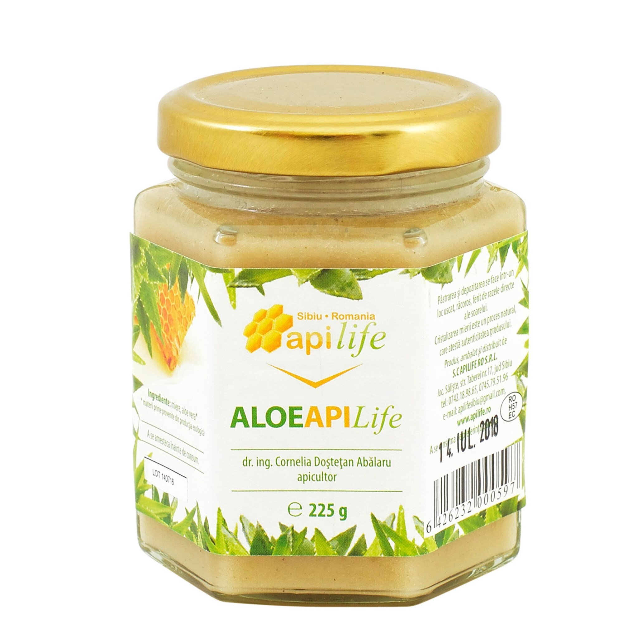 Miere cu aloe ApiLife - 225g - eMAG.ro