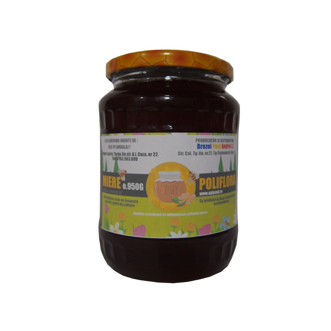 Miere Poliflora 950g, 100% Naturala - eMAG.ro
