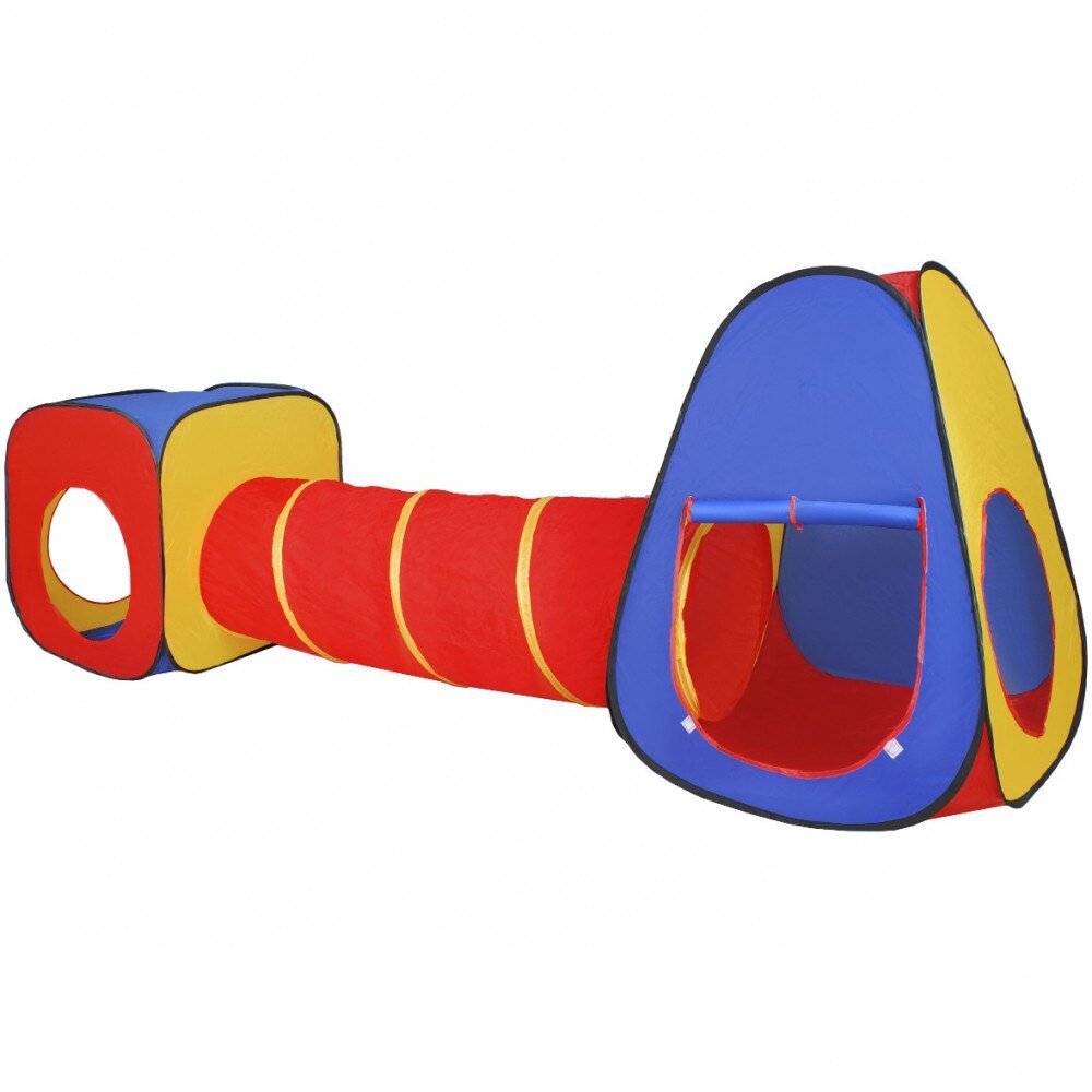Ansamblu corturi 3 in 1 pentru copii - cort cub, iglu si tunel - eMAG.ro