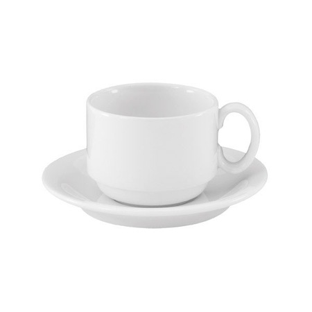Set 24 cescute cu farfurie portelan roz Moratti, ideal pentru cafea ...
