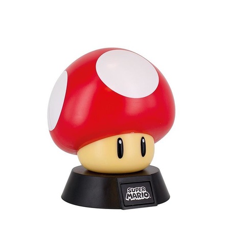 Lampa Red Level Up Mushroom Super Mario Bros 3D Character Light - eMAG.ro