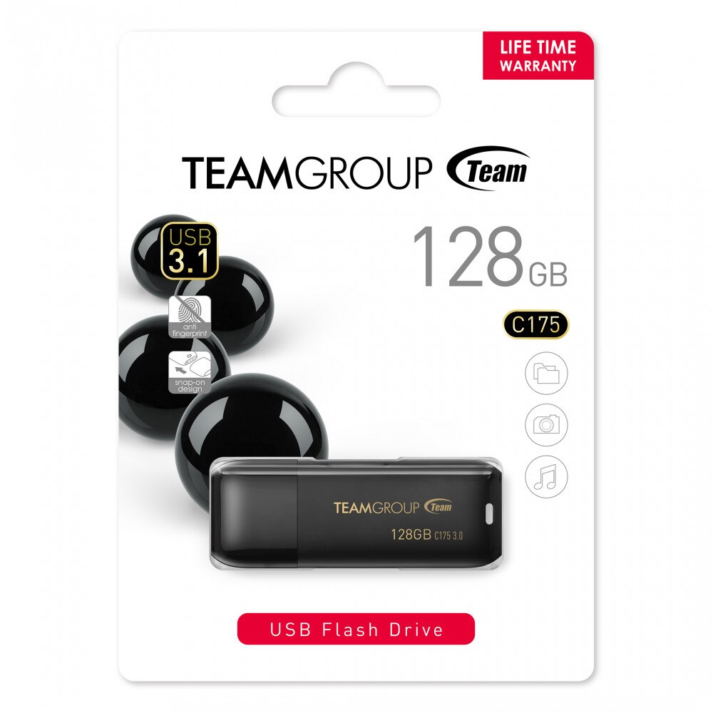 Memorie USB Team Group C175 128GB USB 3.1 - eMAG.ro