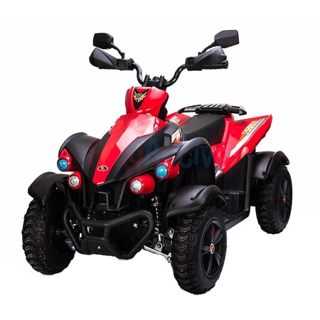 ATV Dooma Quad 12V, Eva Tyre, Music player cu Port USB, Rosu - eMAG.ro