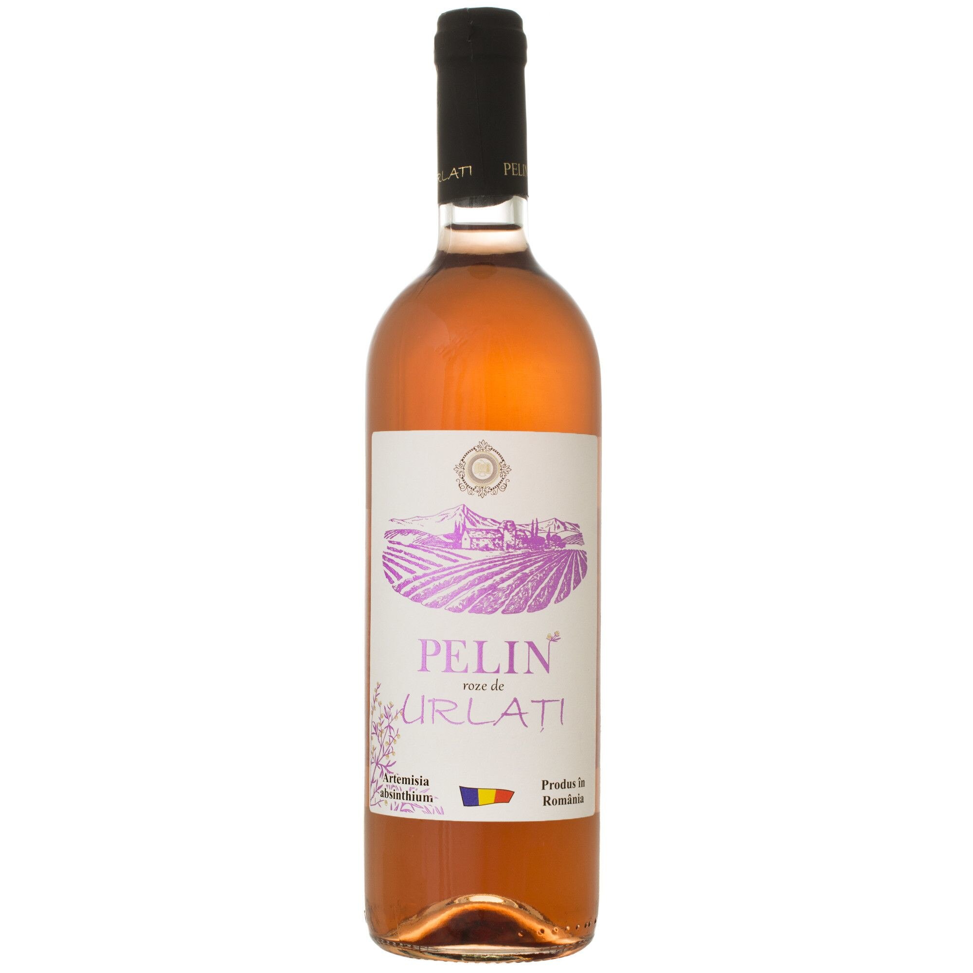 Bautura aromatizata pe baza de vin rose demisec Pelin de Urlati - 13 % ...