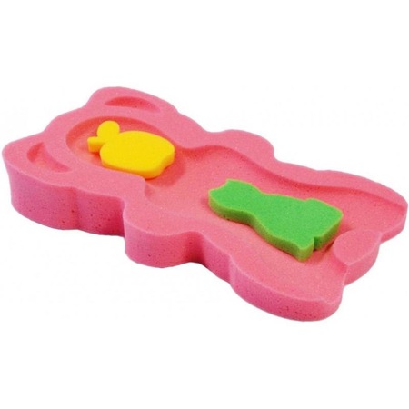 Комплект Гъби за вана BabyBruin Maxi Sponge, 3 бр, Розов - eMAG.bg