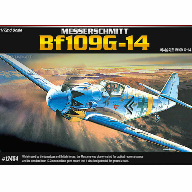Macheta aeromodele de construit Academy Messerschmitt Bf 109-G-14 Gustav 1:72 ACD 12454 - eMAG.ro