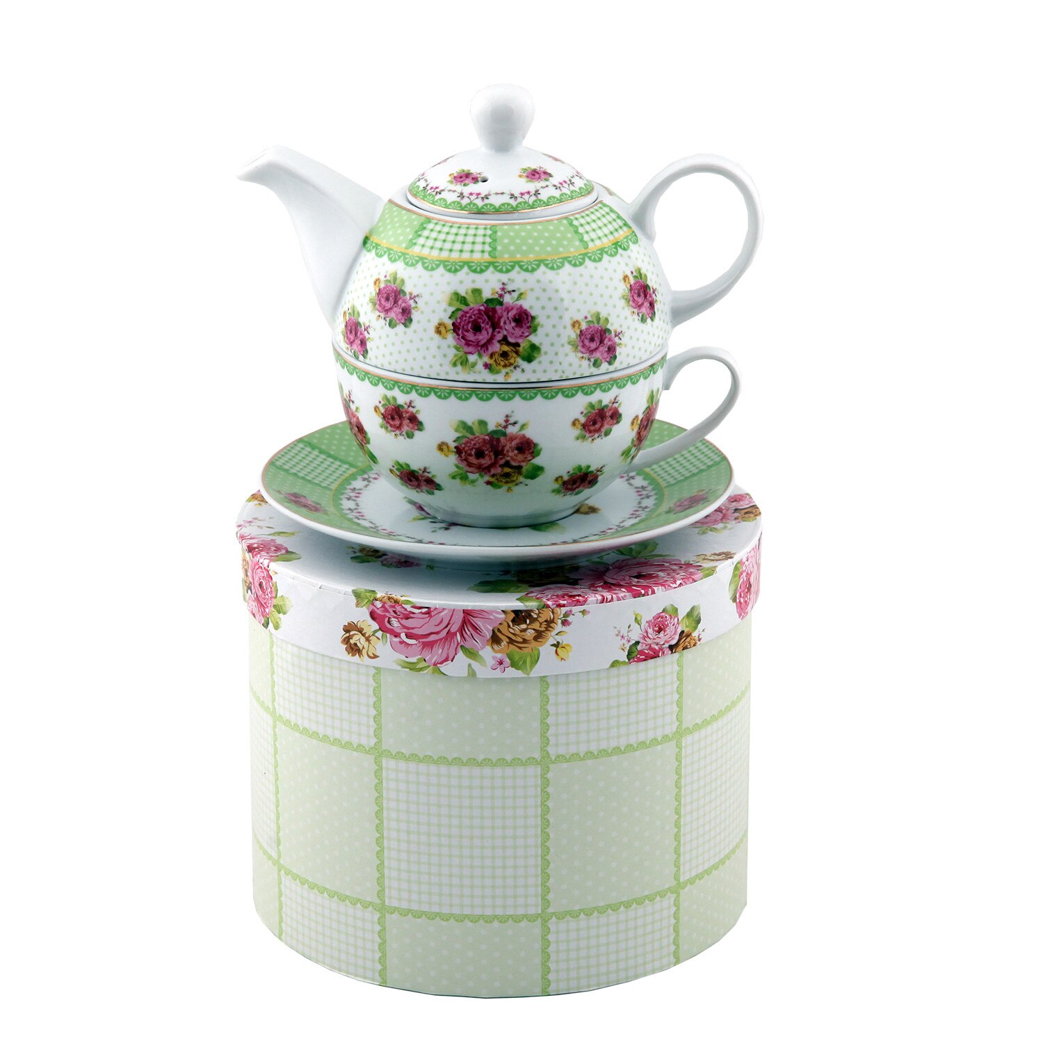 Ceainic cu ceasca Flowers, 270 ml - eMAG.ro
