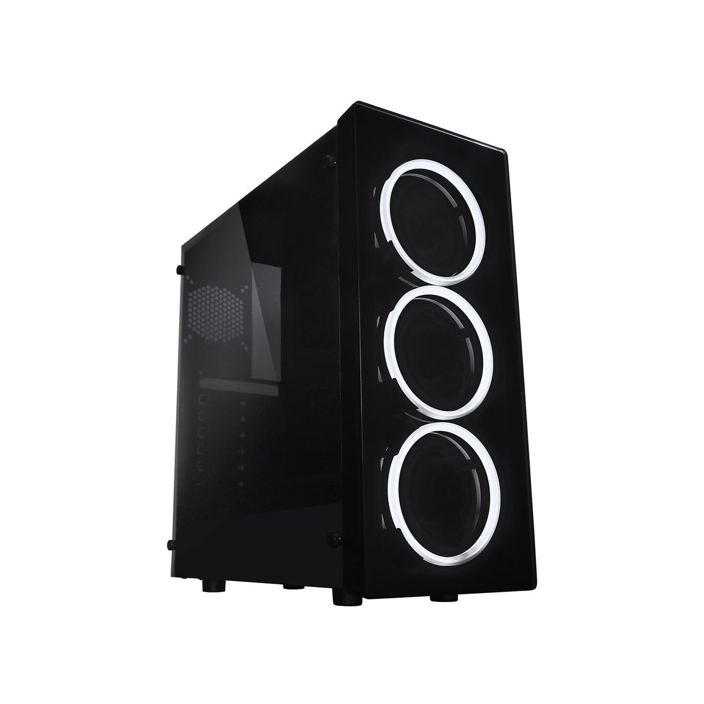 Компютърна кутия Raidmax NEON RGB, черен, Middle Tower, Без захранващ ...