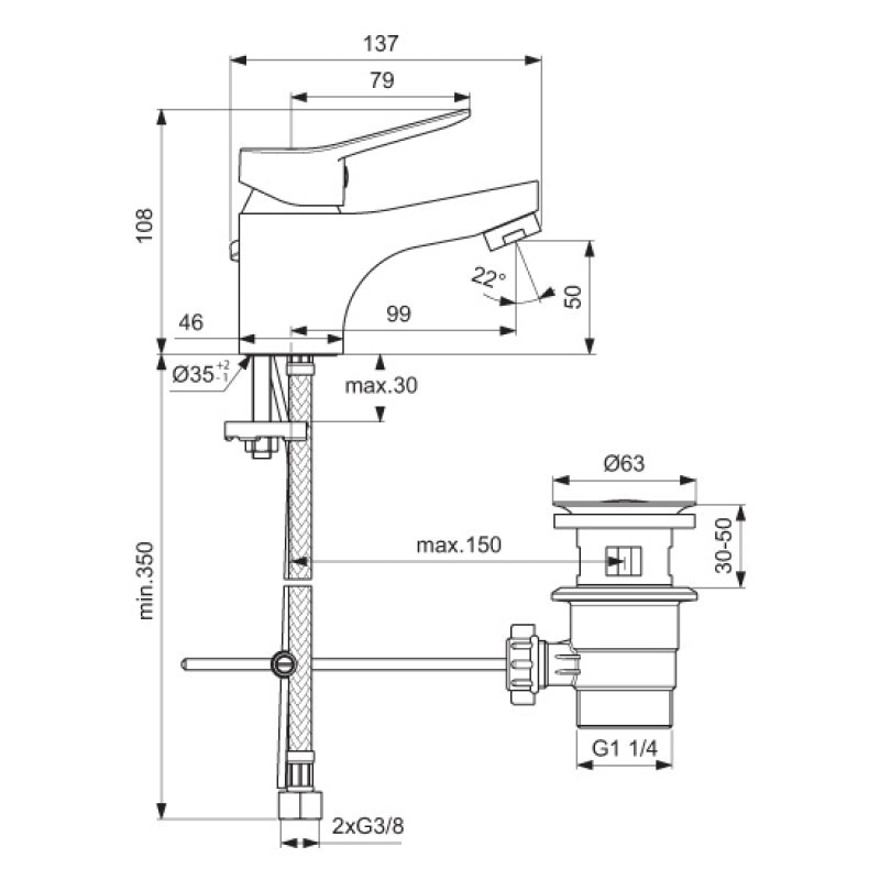 Душ комплект Vidima FERRO, душ система FERRO, смесител вана/душ Vidima ...