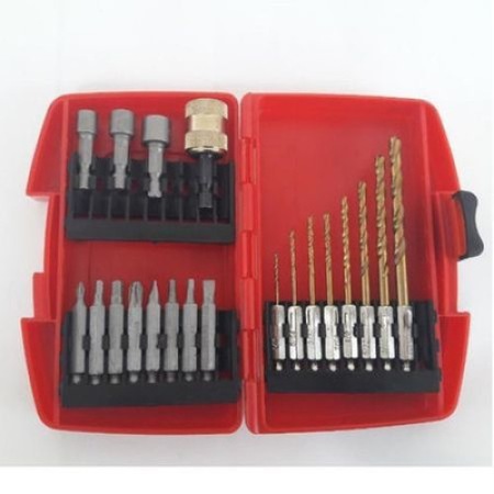 Set burghie metal ,biti si tubulare cu mandrina - eMAG.ro