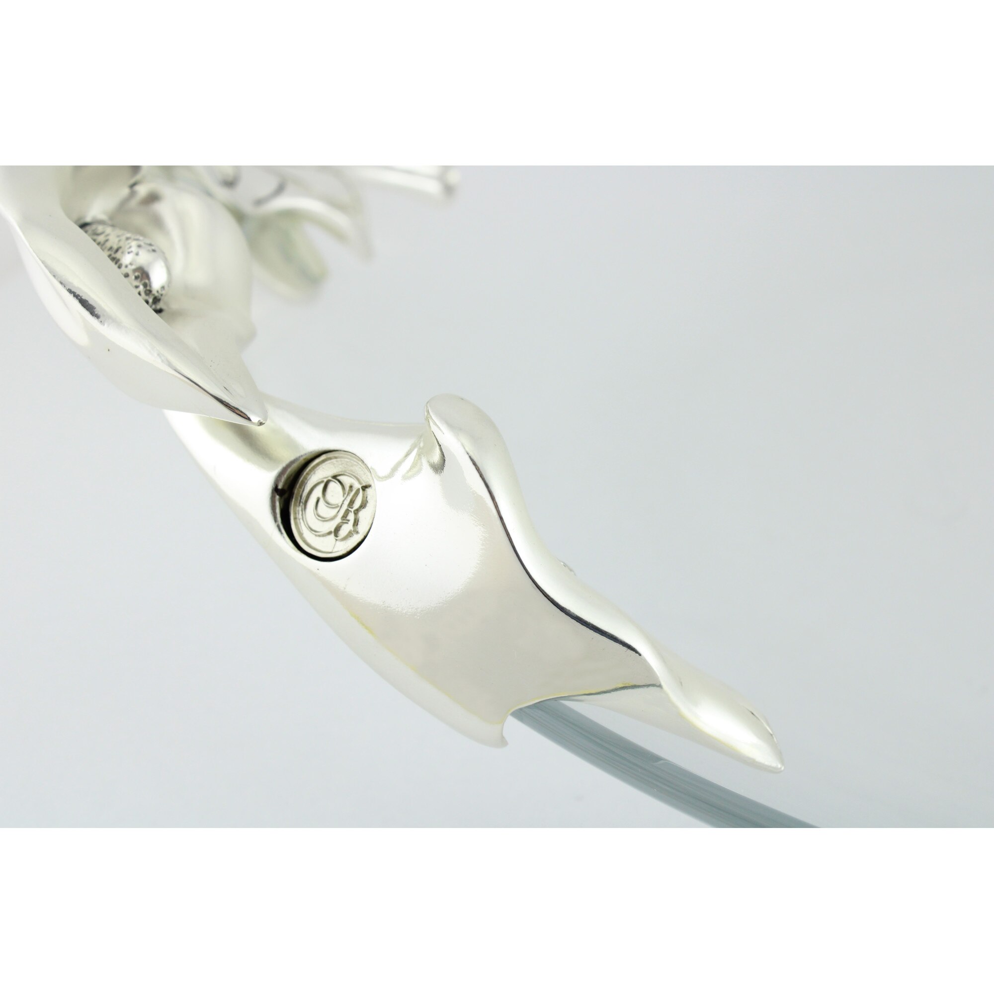 Fructiera argintata,flori de cala, Bongelli, 44x36 cm - eMAG.ro