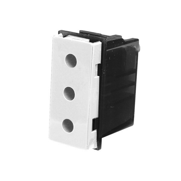 Priza simpla iMKⓇ incastrata, modulara, contact de protectie, alba, AN ...