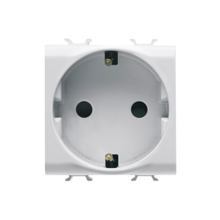 Priza Gewiss, simpla, incastrata, modulara - 2, contact de protectie ...