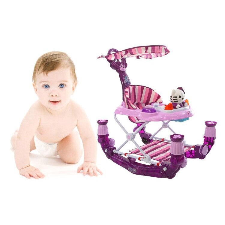 Premergator copii Baby, multifunctional cu jucarie muzicala, pliabil ...