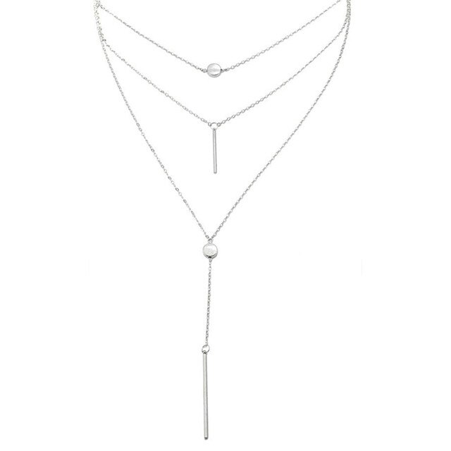 Lantisor lung dama, argintiu, 60 cm lungime lantisor - eMAG.ro