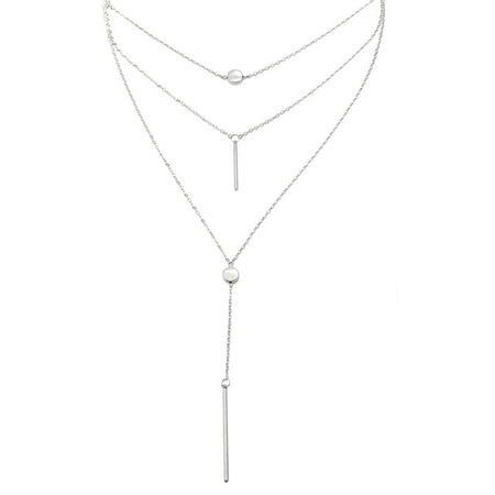 Lantisor lung dama, argintiu, 60 cm lungime lantisor - eMAG.ro