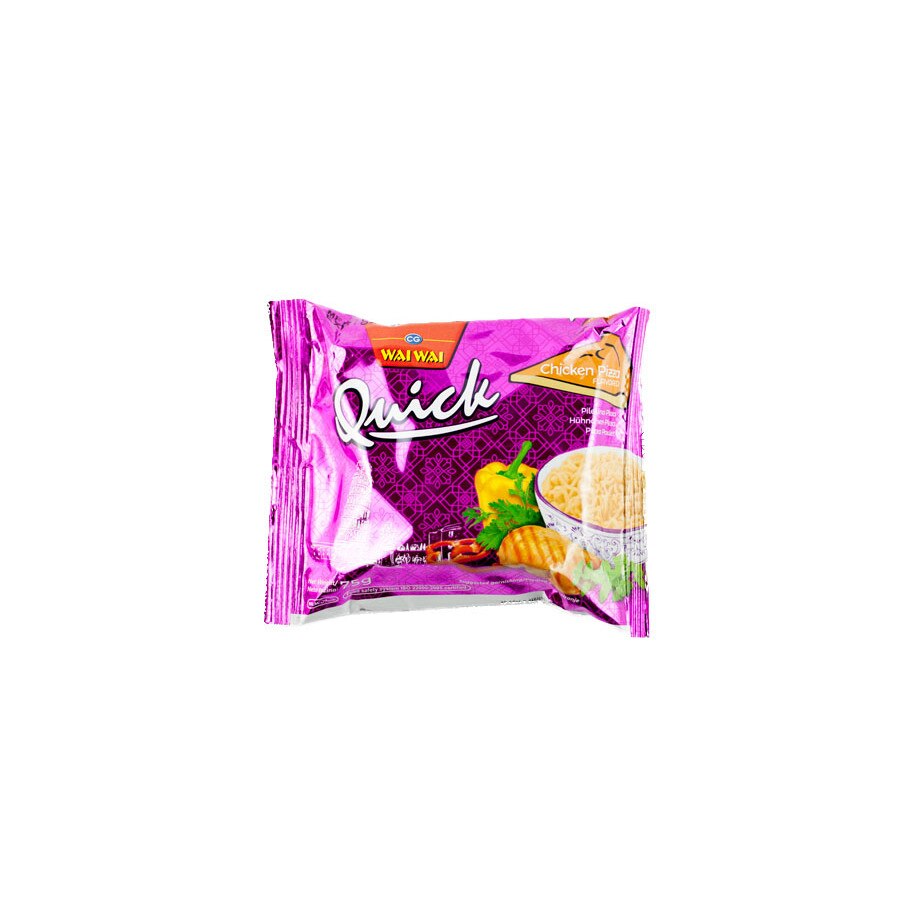 Supa instant de pui si pizza Wai Wai Quick 75g - eMAG.ro