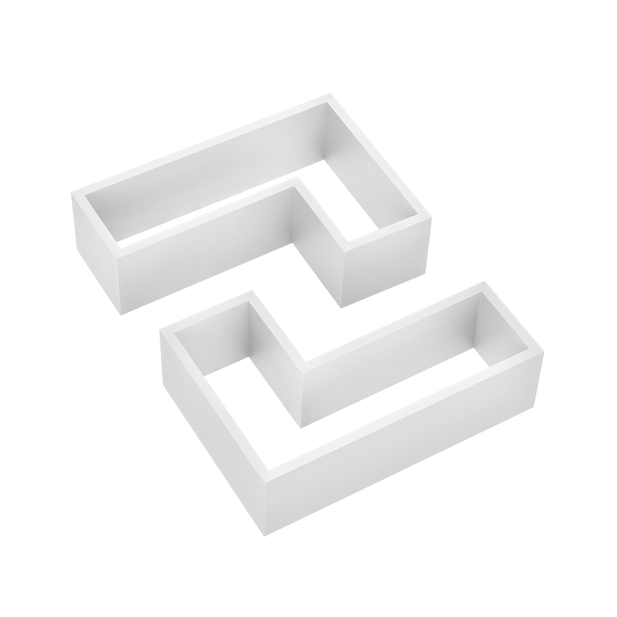 en casa 2 X Fali Polc Bouer Fali Szekr ny Szett 45 30 X 30 X 13 Cm en-casa-2-x-fali-polc-bouer-fali-szekr-ny-szett-45-30-x-30-x-13-cm