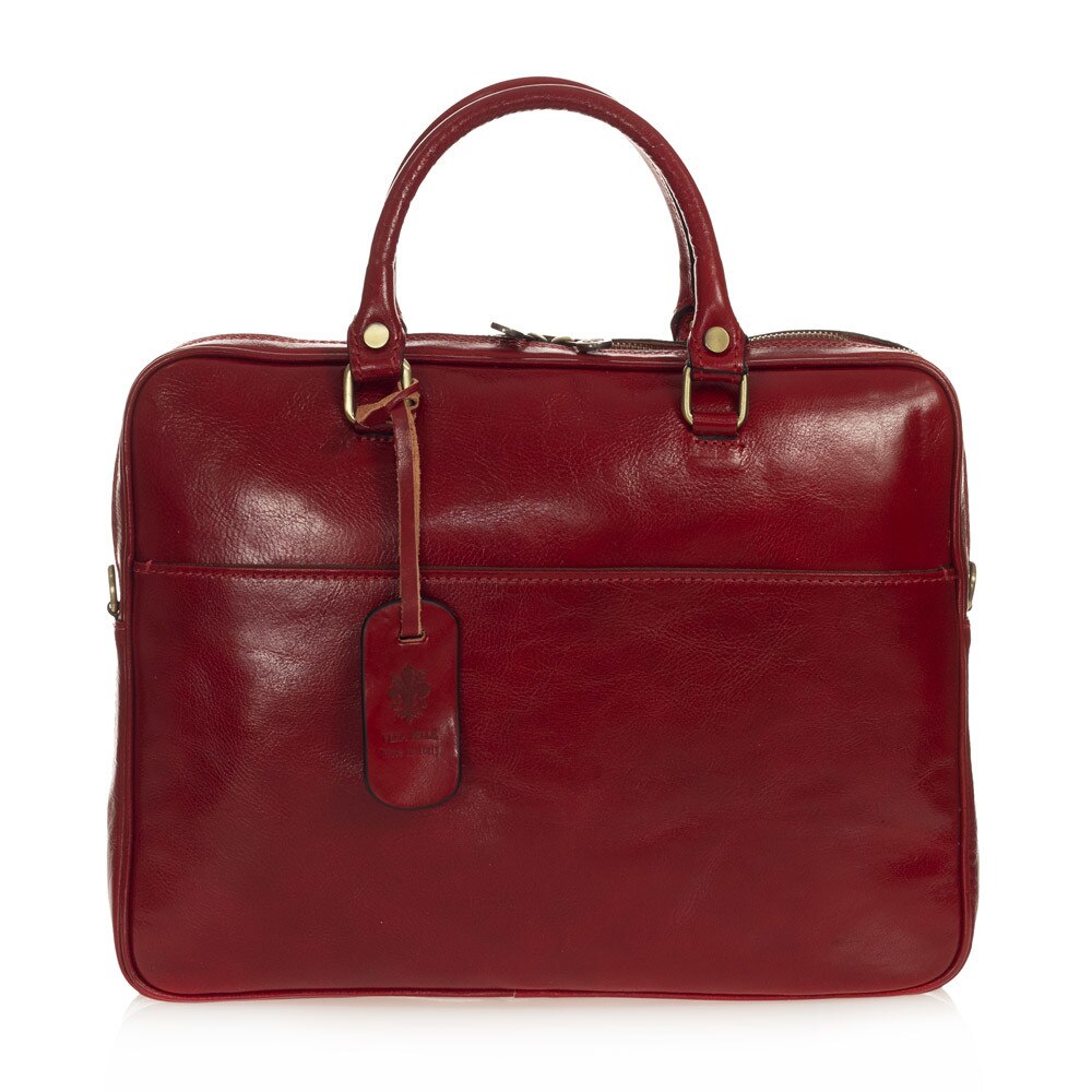 Geanta office pentru laptop 14" si documente din piele naturala ...