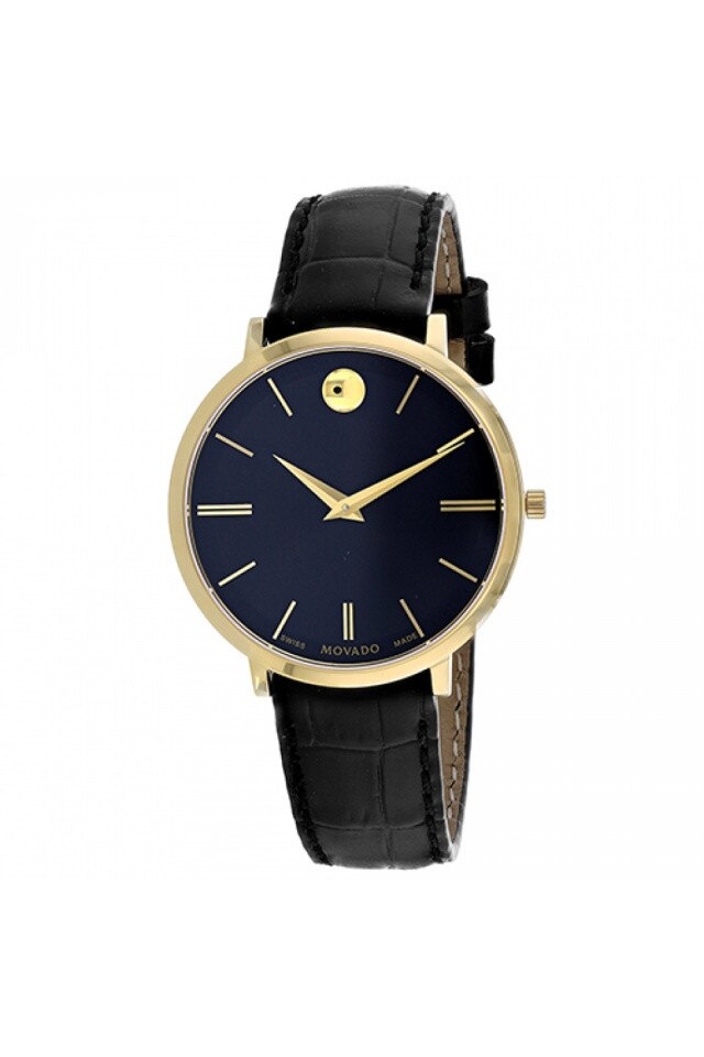 Ceas dama Movado Ultra Slim 607182, Negru, Piele, Quartz - eMAG.ro