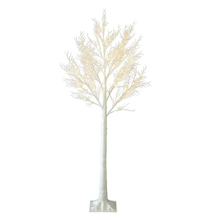 Copac ornamental de exterior cu 200 de LED-uri, 1.8m, alb - eMAG.ro