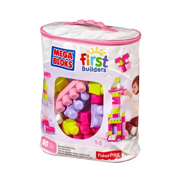 Set cuburi constructie, Mega Bloks, Plastic, Multicolor, 80 piese - eMAG.ro