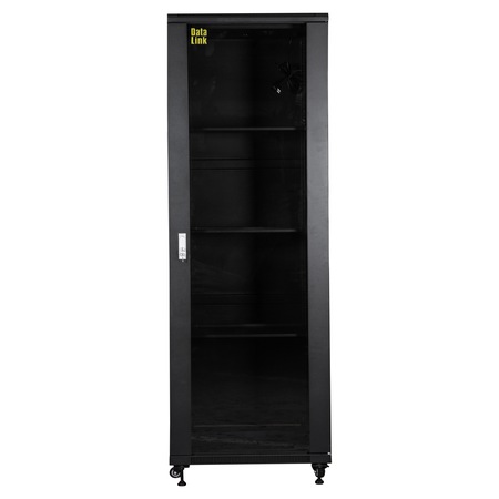 Rack DataLink 42U, 800x1000 mm, montare pe podea, usa sticla ...