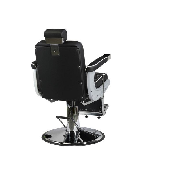Scaun frizer/barbier model KARL, Balkan, hidraulic, negru, reglabil ...
