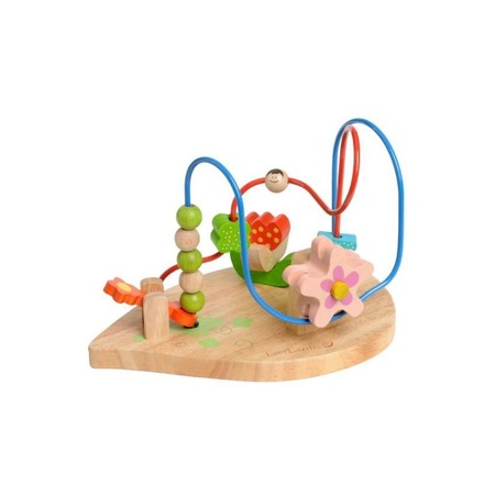 Labirint cu flori si activitati, EverEarth, Lemn, 1 an+ - eMAG.ro