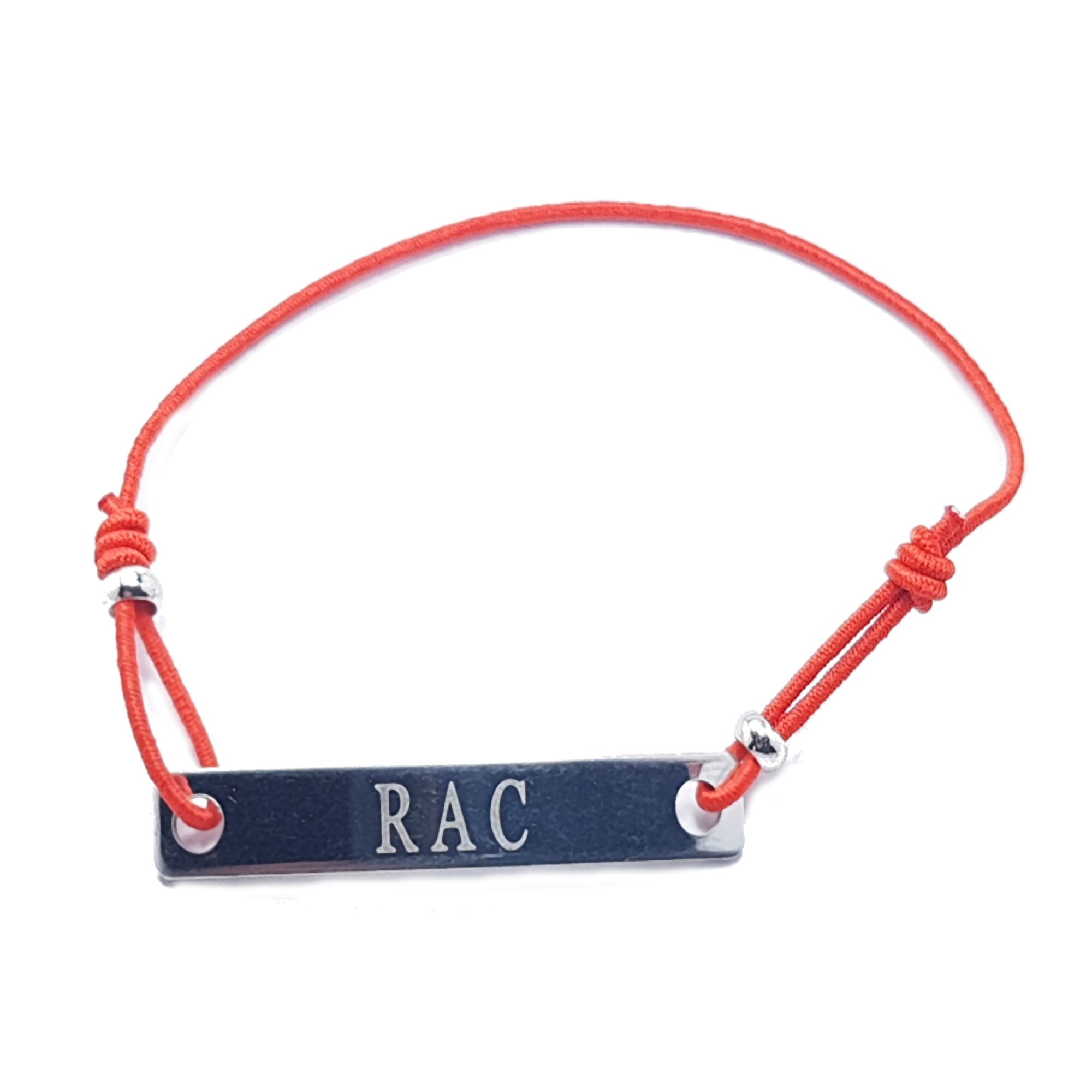 Bratara rosie cu snur ajustabil si placuta gravata cu zodia rac - eMAG.ro