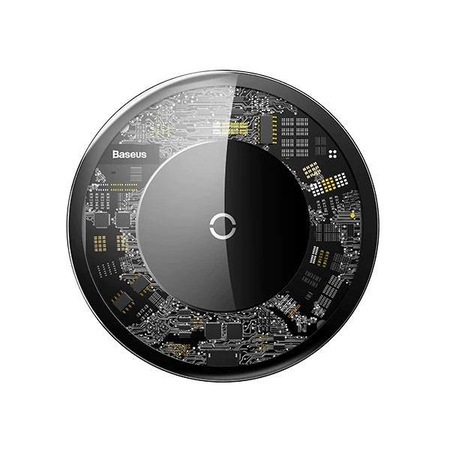 Incarcator wireless Baseus 10W Qi Fast charging, Glass edition - eMAG.ro