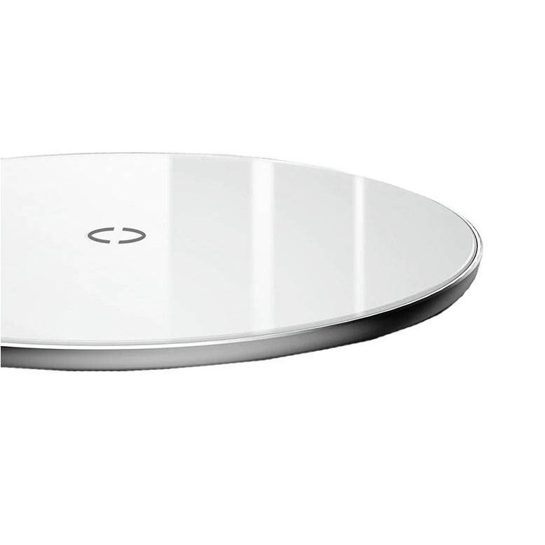 Incarcator wireless Baseus 10W Qi Fast charging, White Edition - eMAG.ro