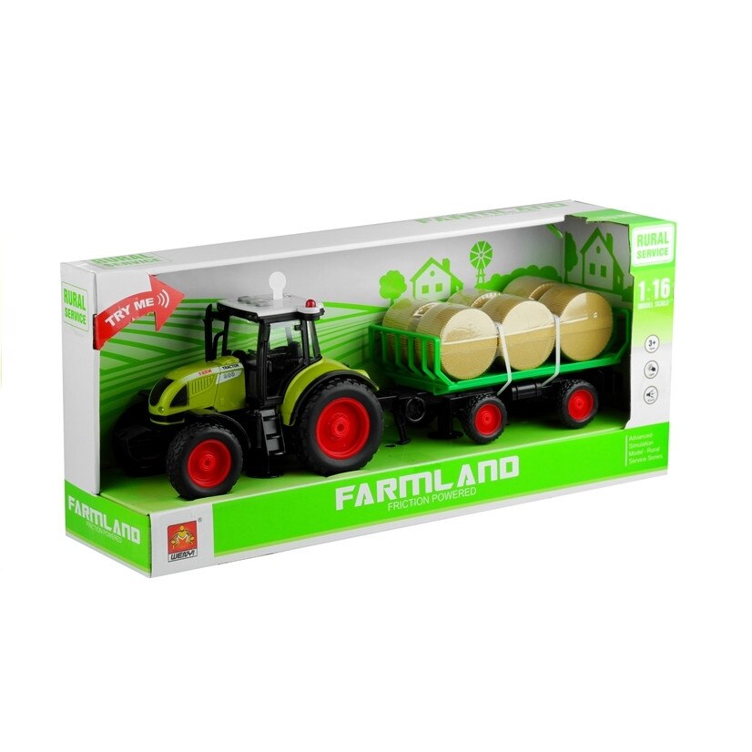 Tractor agricol FarmLand cu trailer de transportat baloti - eMAG.ro
