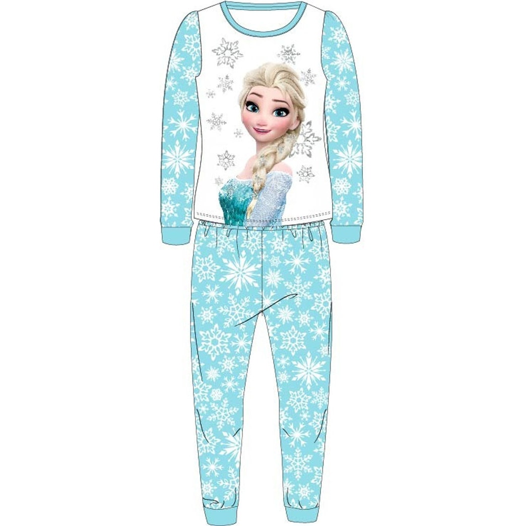 Pijama Elsa, turcoaz cu fulgi de zapada-6 ani - eMAG.ro