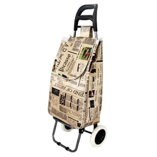 Carucior cu 2 roti pentru piata, 96 cm, model Newspaper - eMAG.ro