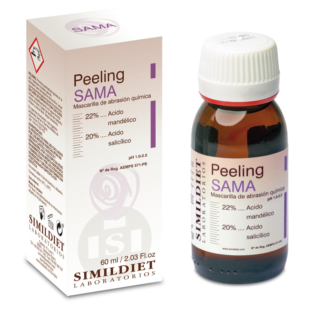 Peeling chimic SAMA post acnee, Simildiet Laboratorios, 60 ml - eMAG.ro
